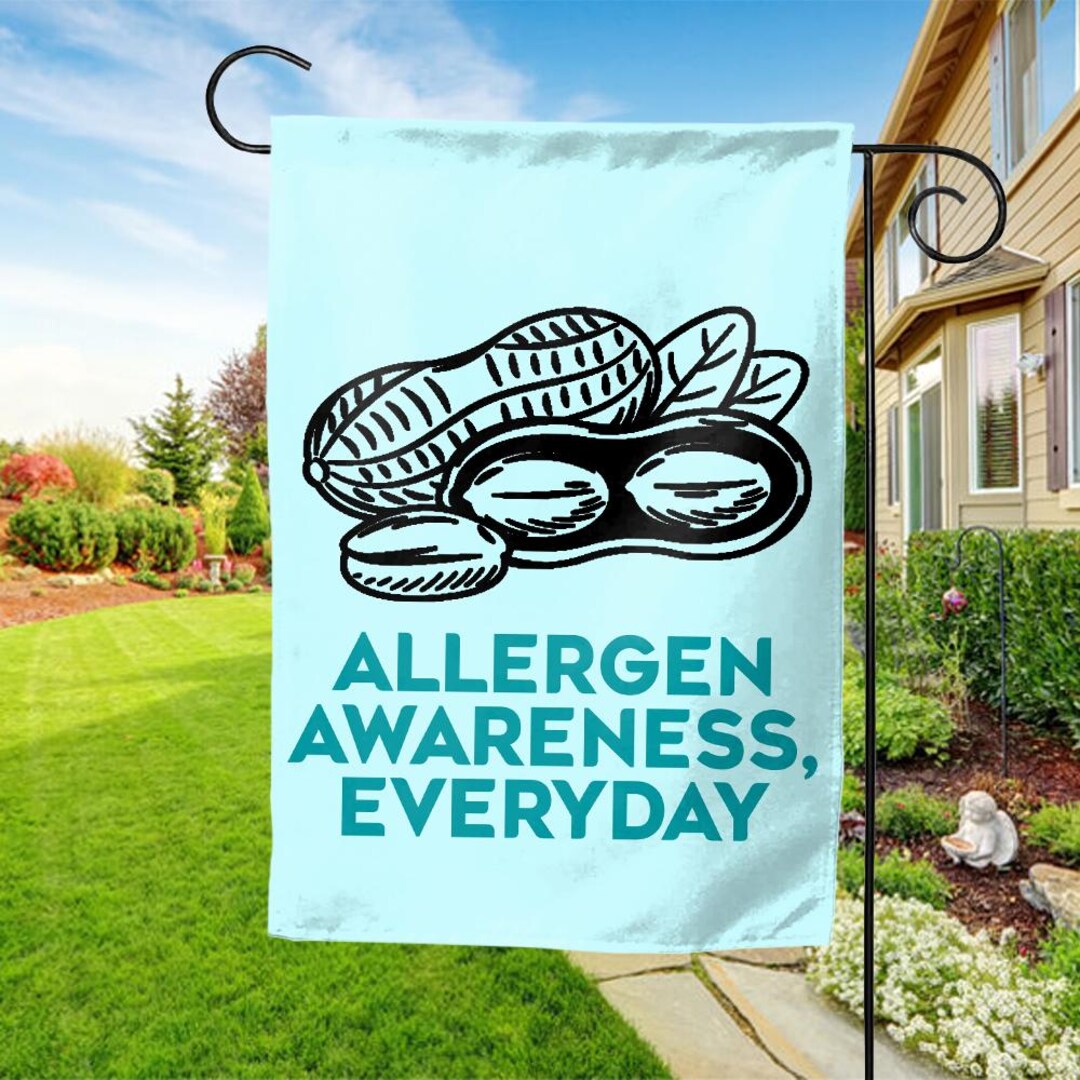 Allergy Awareness Every Day Garden Flag, Teal Pumpkin Flag, Food ...