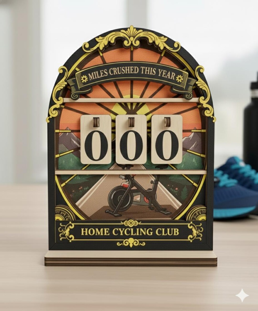 The Peloton Cycle Home Cycling Tracker Sign/indoor Ride Log for Fitness ...