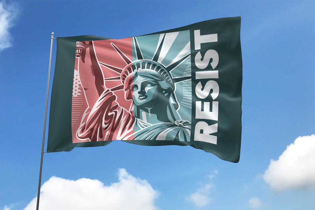 Resist House Flag, Feminist House Flag, Pro Choice Statue of Liberty ...