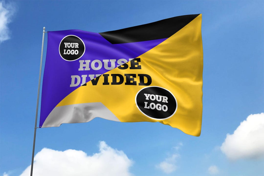 Custom House Divided House Flag, Custom House Divided Flag, Country ...