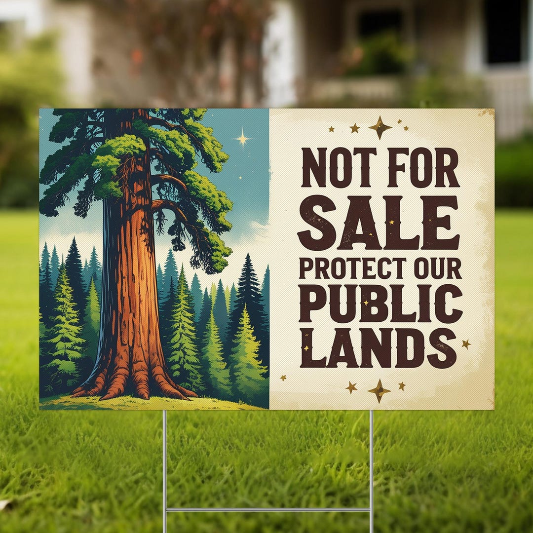 Save Our Parks Yard Sign, National Park Protest Garden Flag, USA ...