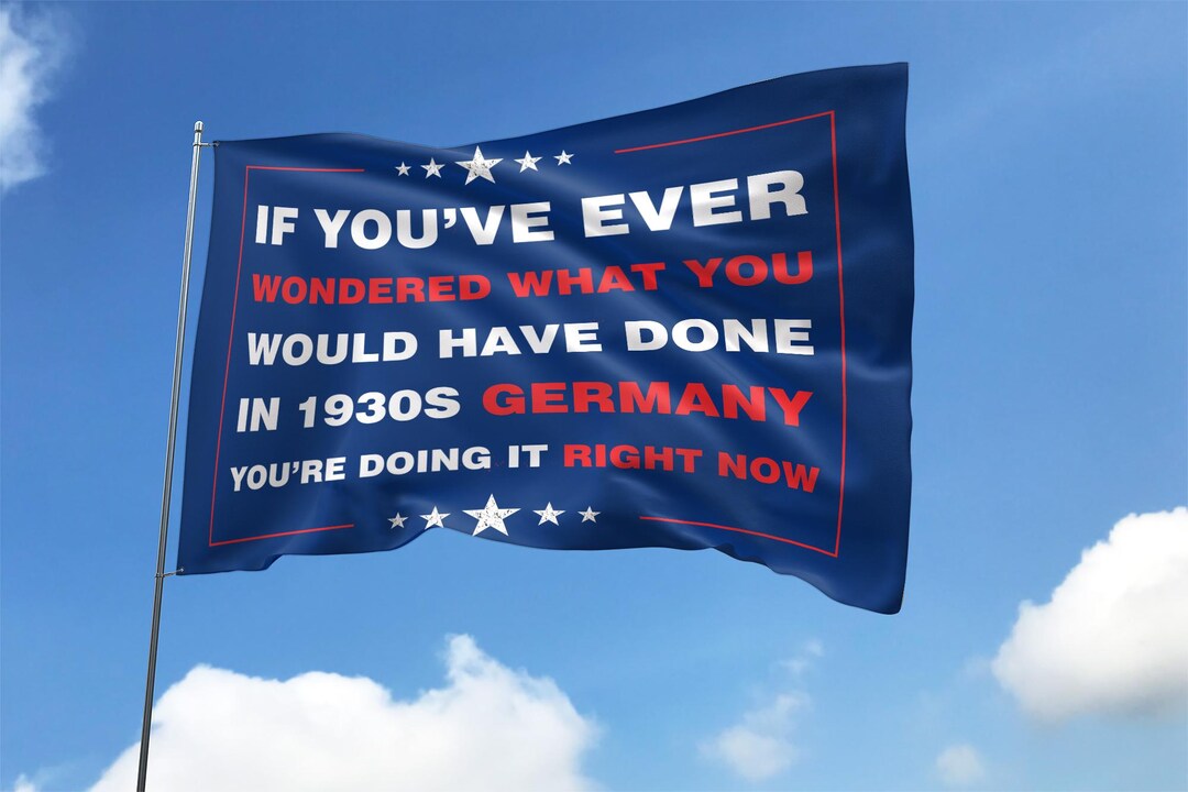 Political Activism Flag, 1930s Germany Comes to America Flag,anti ...