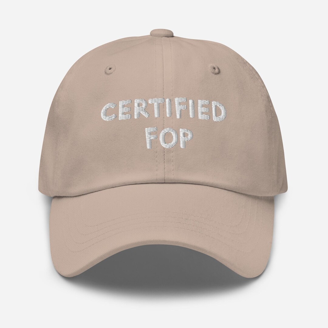 Certified Fop Hat - Furry Community Cap - Funny Furry Hat - Fox Lover ...
