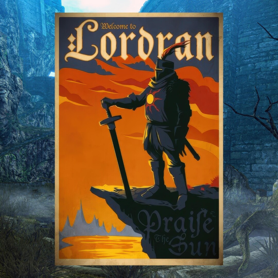 Dark Souls 1 – Lordran Poster - Etsy