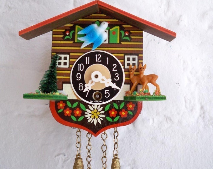Mini Vintage German Cuckoo Clock - Great Working Condition - Etsy