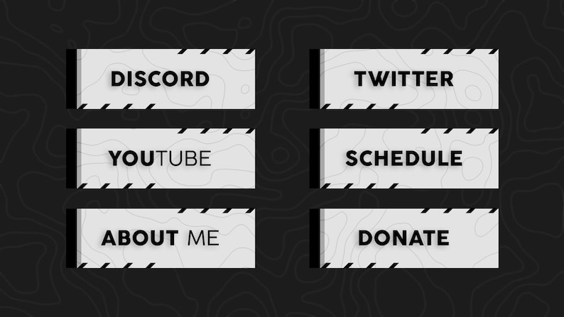 Animated Minimalist Light Stream Overlay Package for Twitch, Youtube ...