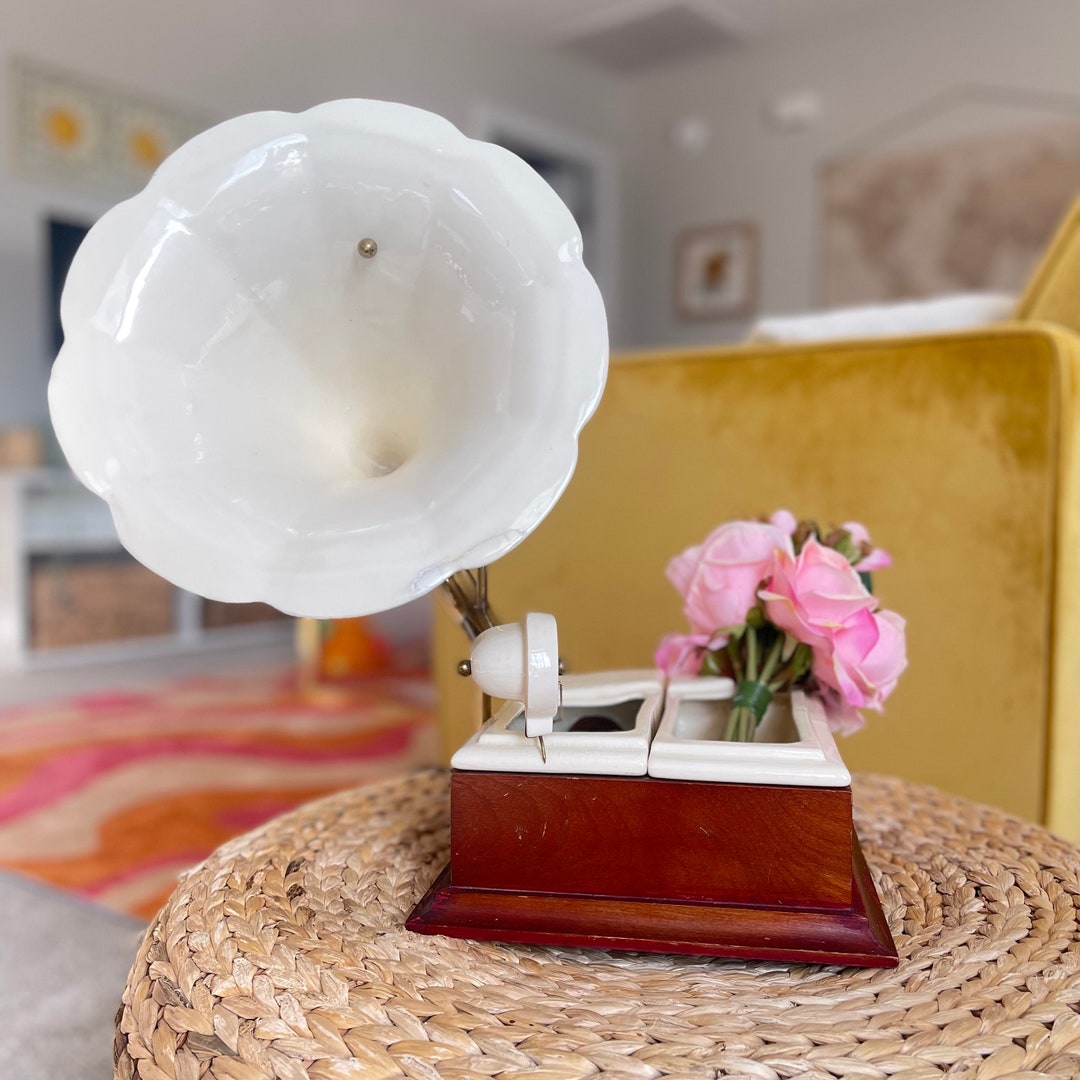 Vintage Victrola Ever Art Phonograph Lamp Planter - Etsy