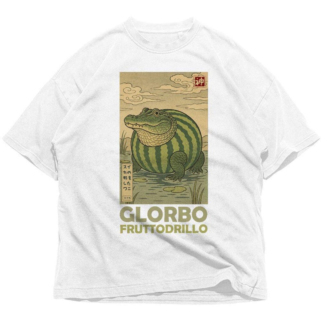 Glorbo Fruttodrillo Brainrot T-shirt, Weird Ukiyo-e Japanese Art Tee ...