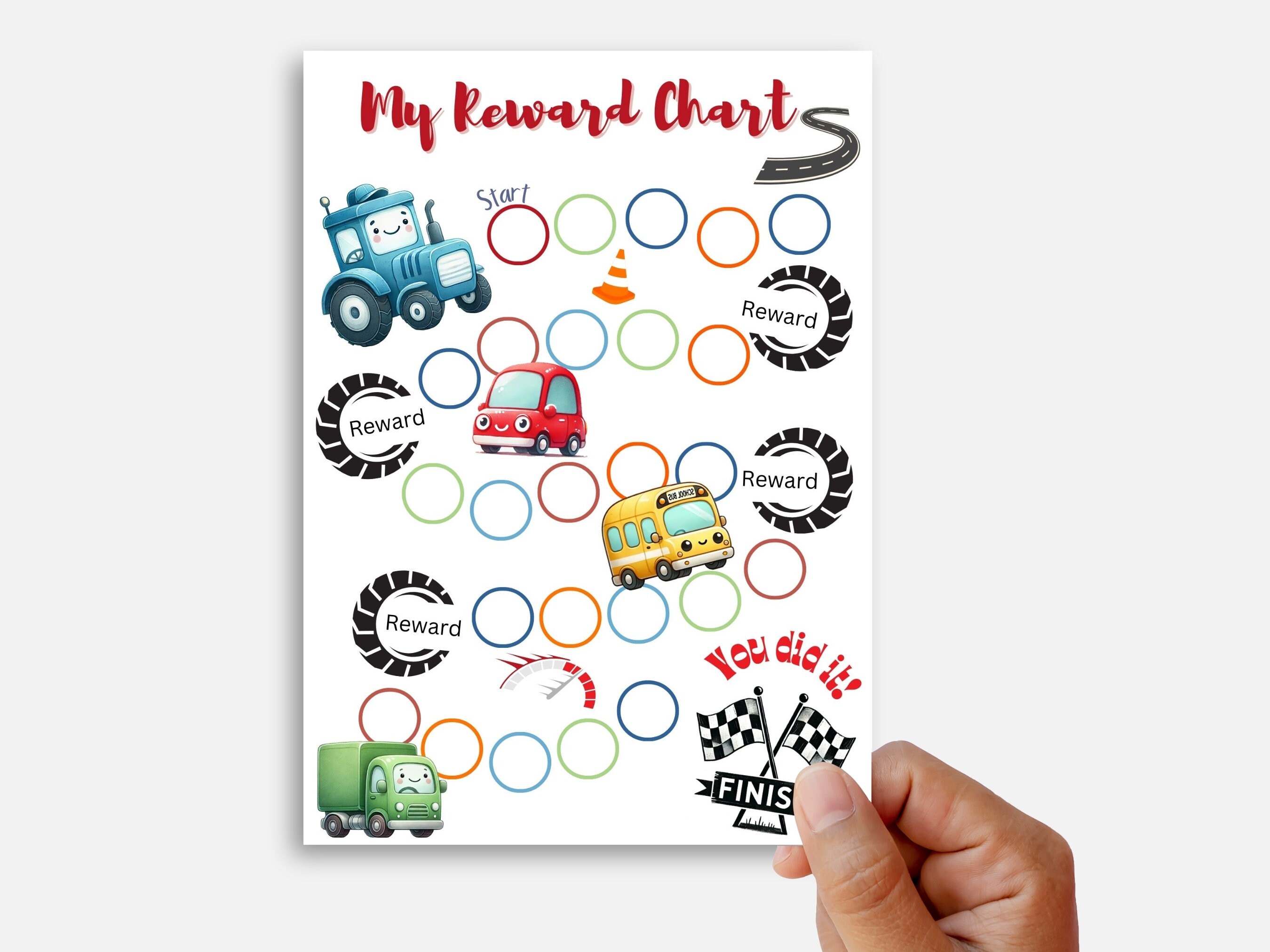 Cars Reward Chart | Reward Chart for Kids | Behaviour Chart | Car ...