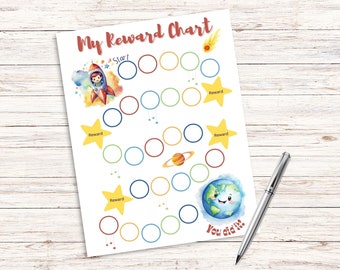 Truck Reward Chart | Kids Behavior Chart | Printable Sticker Chart ...