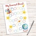 Reward Chart Sticker Chart Instant Download Chore Chart Space Behavior ...