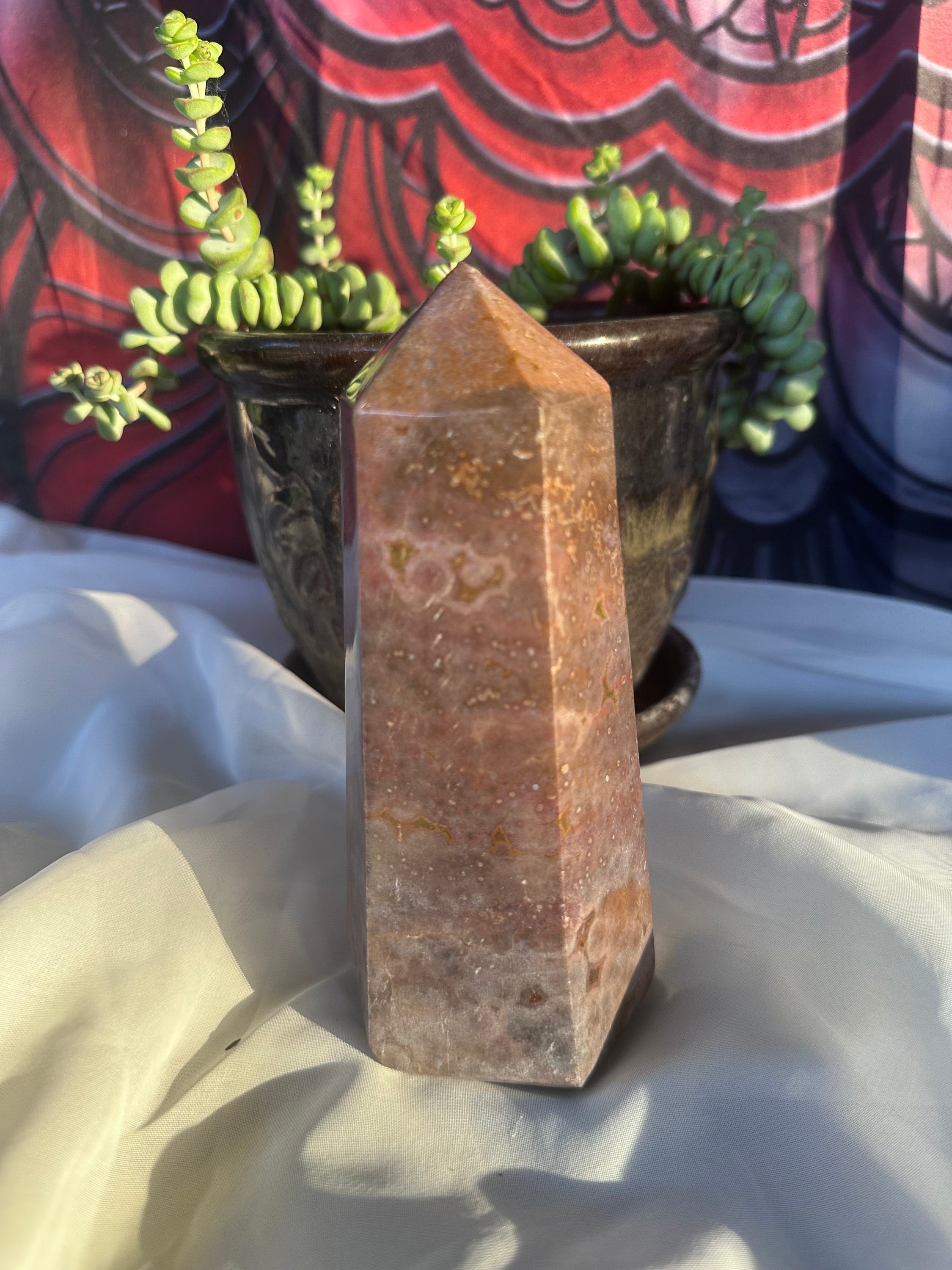 Red Ocean Jasper Tower - Etsy