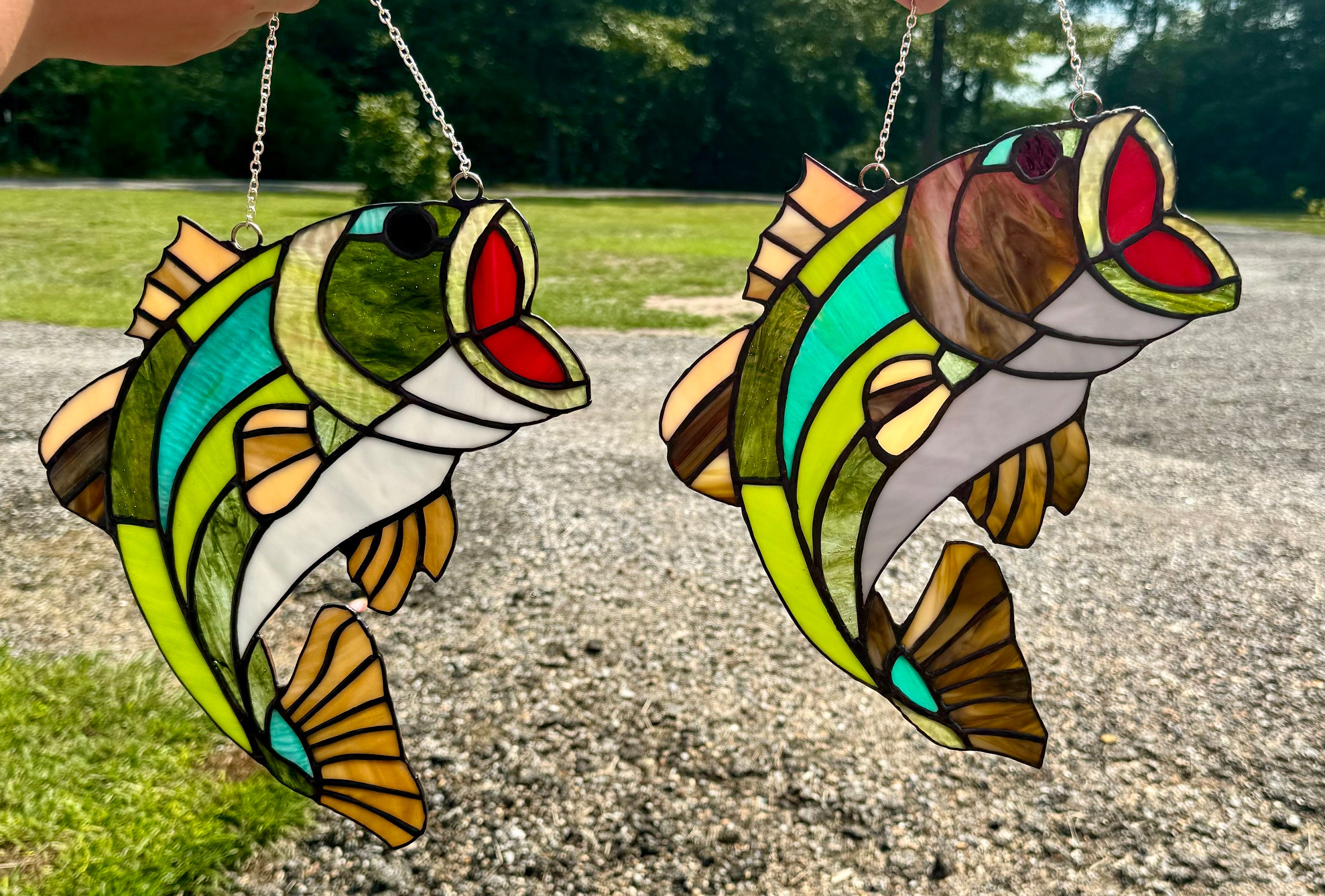 Stained Glass Largemouth Bass - Etsy