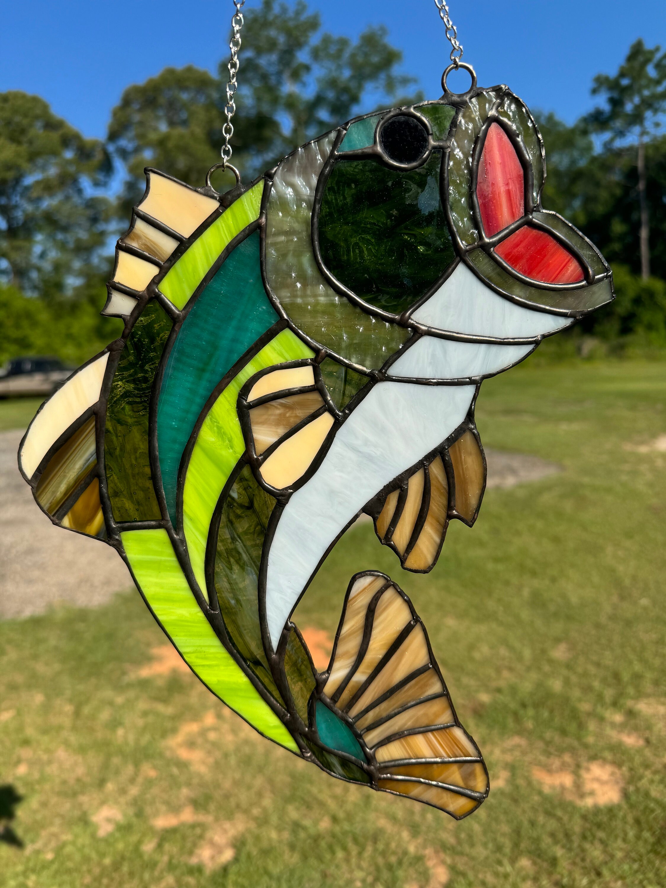 Stained Glass Largemouth Bass - Etsy