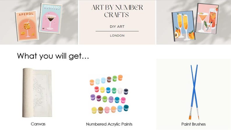 Hawaii Modern Paint by Number Kit for Adults, 20x30cm / 8x12inch, DIY ...