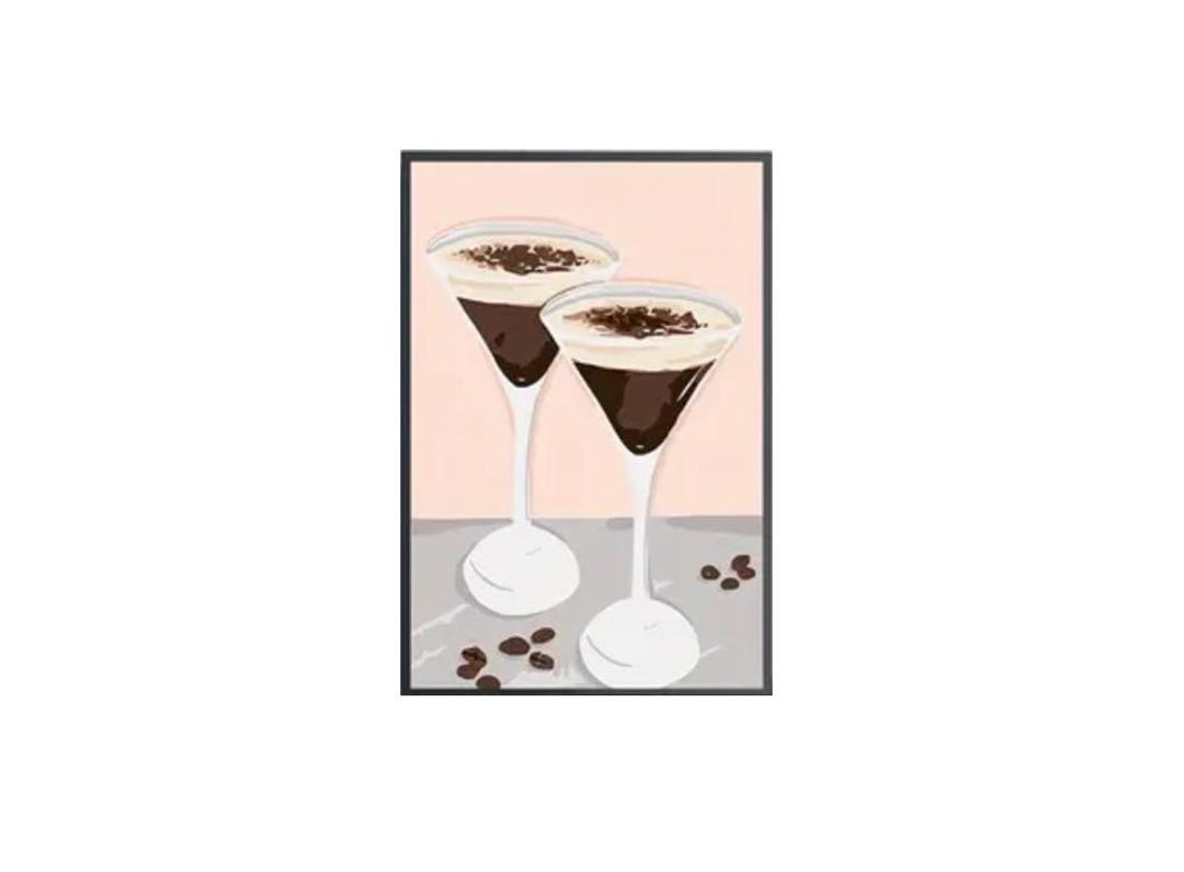 Espresso Martini Paint by Number Kit for Adults, 20x30cm / 8x12inch ...