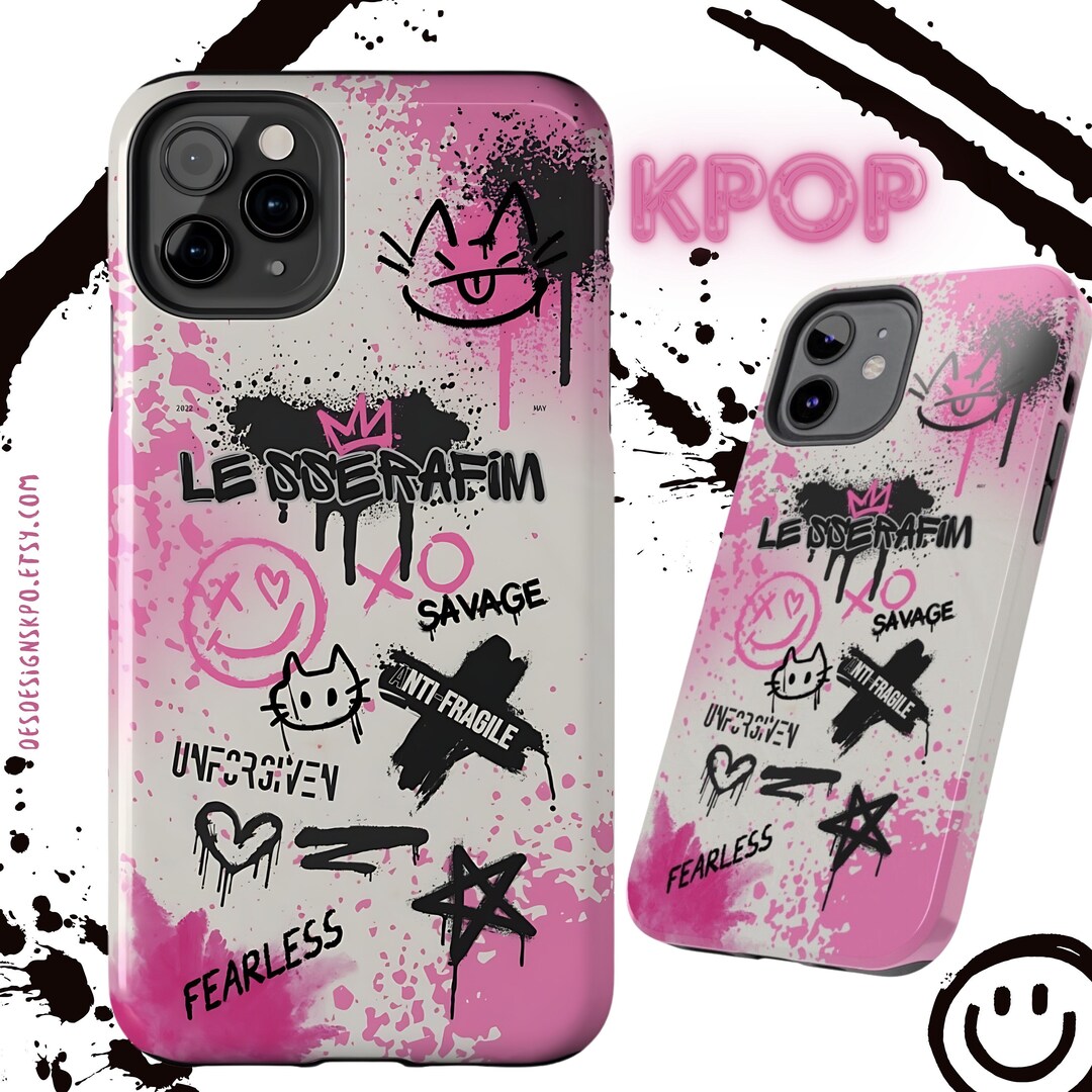 Kpop Phone Case, Le Sserafim Kpop Merch Kpop Fan Gift Trendy iPhone ...