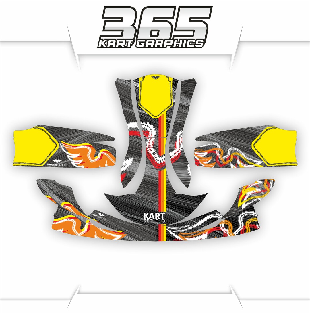 Kart Republic Black Edition Sticker Kit Eurostar Dynamica ...
