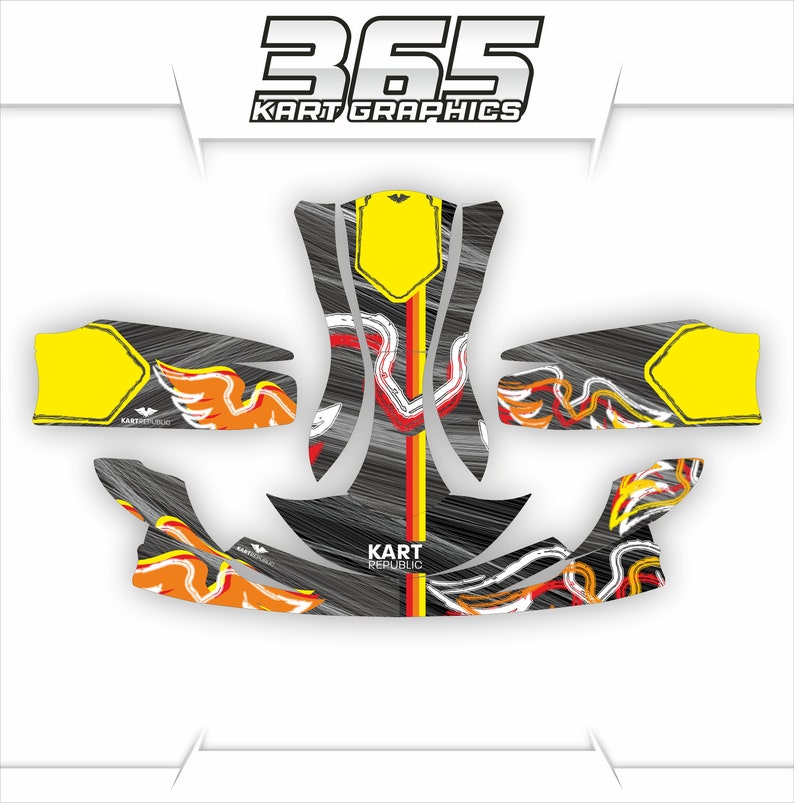 Kart Republic Black Edition Sticker Kit Eurostar Dynamica ...