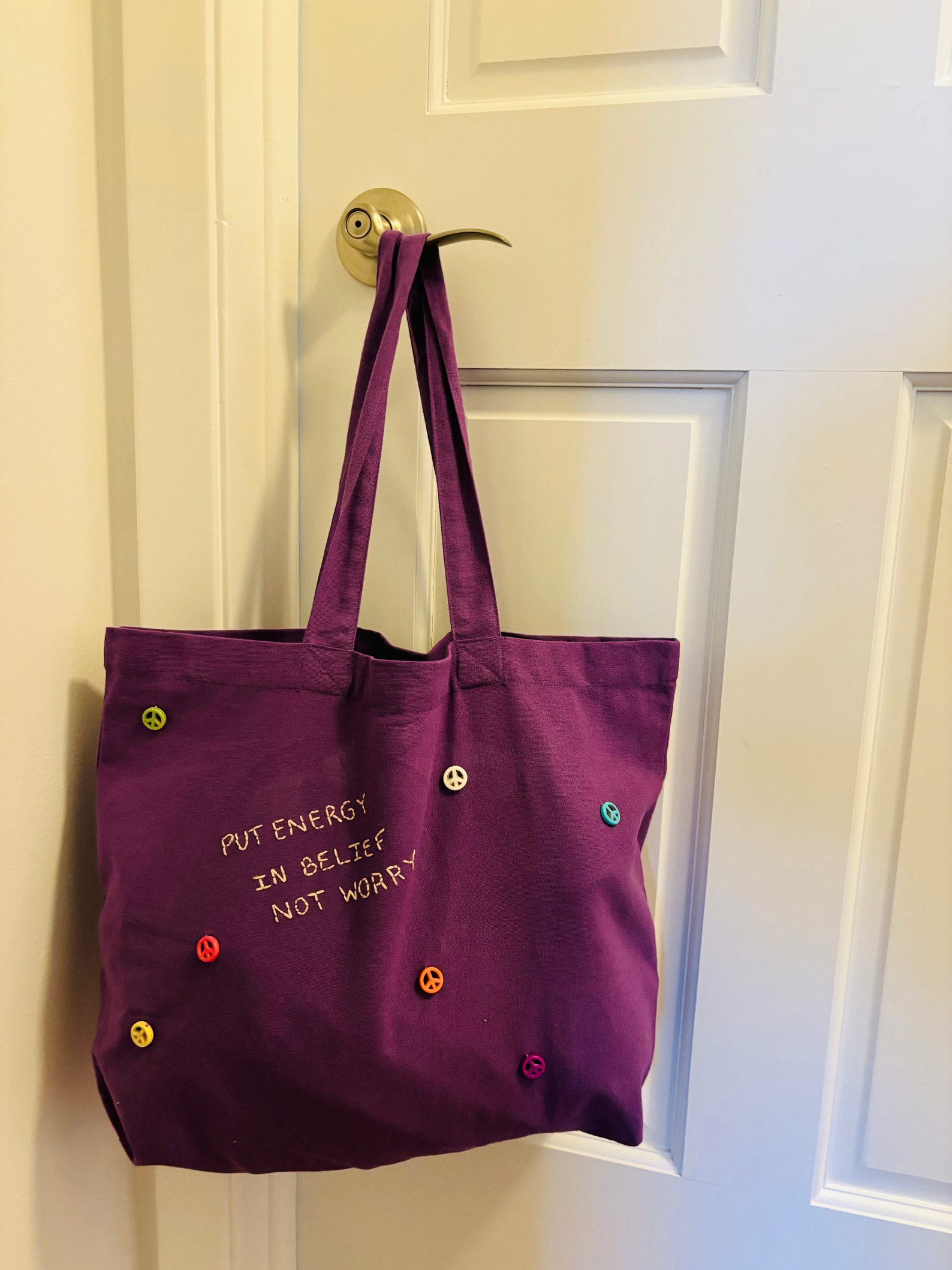 Totes With Quotes, Canvas Tote, Zen Tote, Peace Bag, , Travel Tote ...