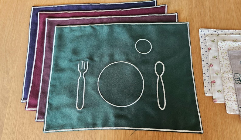 Montessori Set of 12 Toddler/ Infant Classroom Dinning Placemats With ...