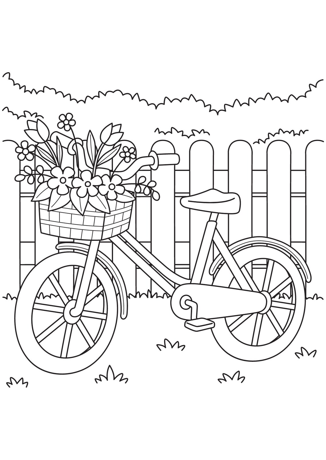 Printable Kids Spring Color Sheets - Digital Download - 8.5x11 - Etsy