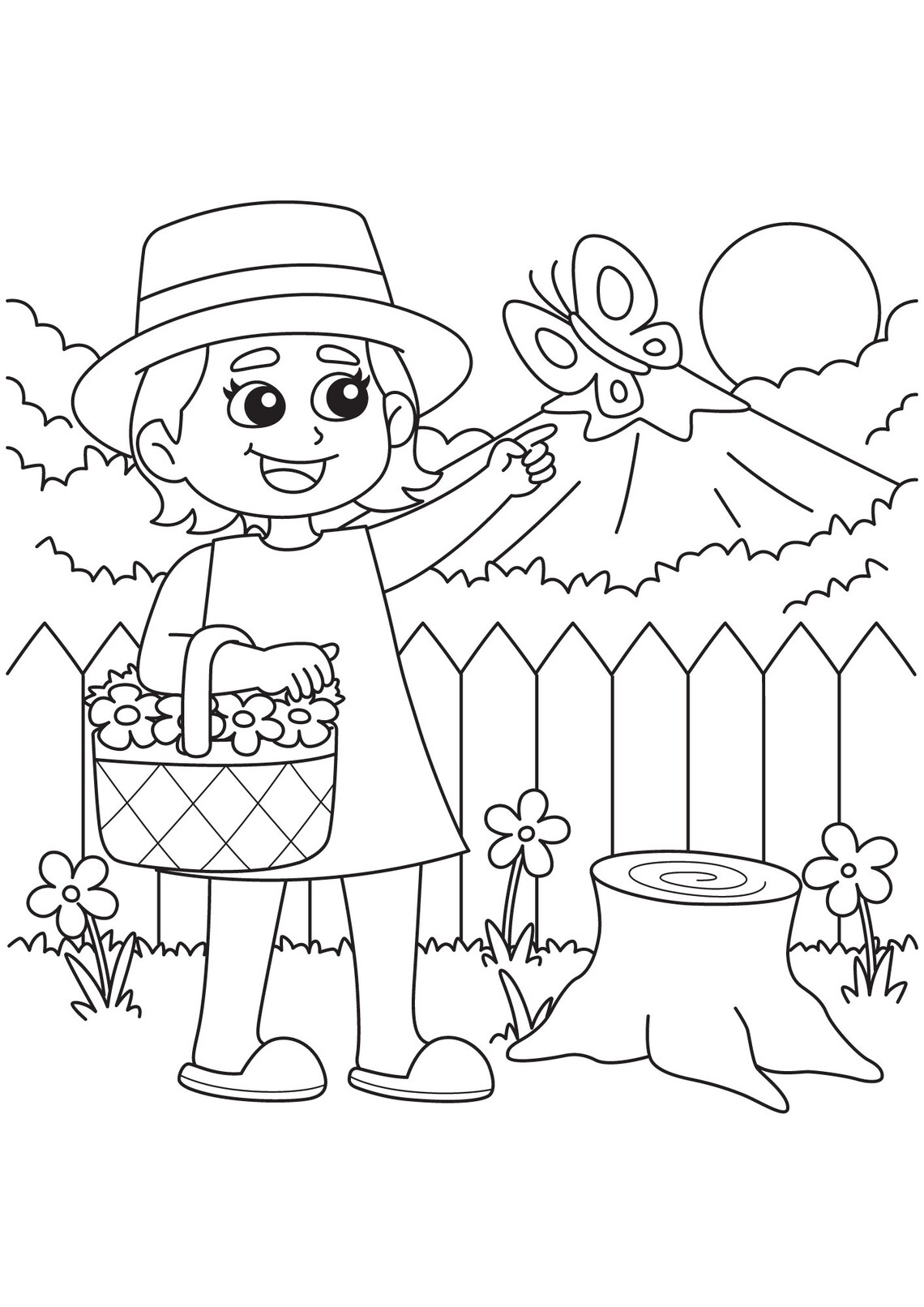 Printable Kids Spring Color Sheets - Digital Download - 8.5x11 - Etsy