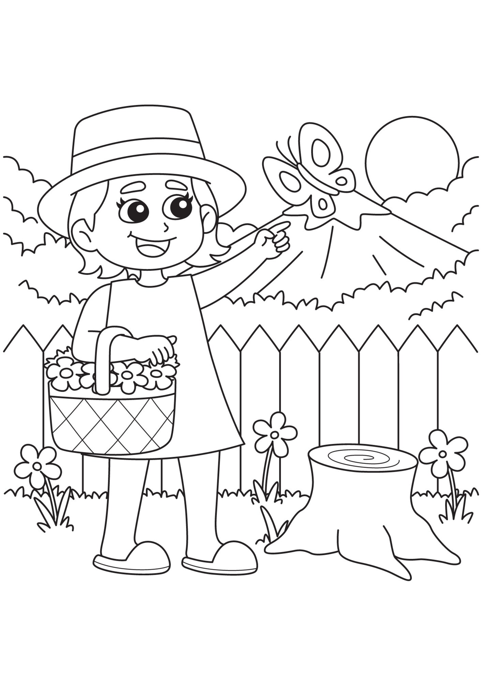 Printable Kids Spring Color Sheets - Digital Download - 8.5x11 - Etsy