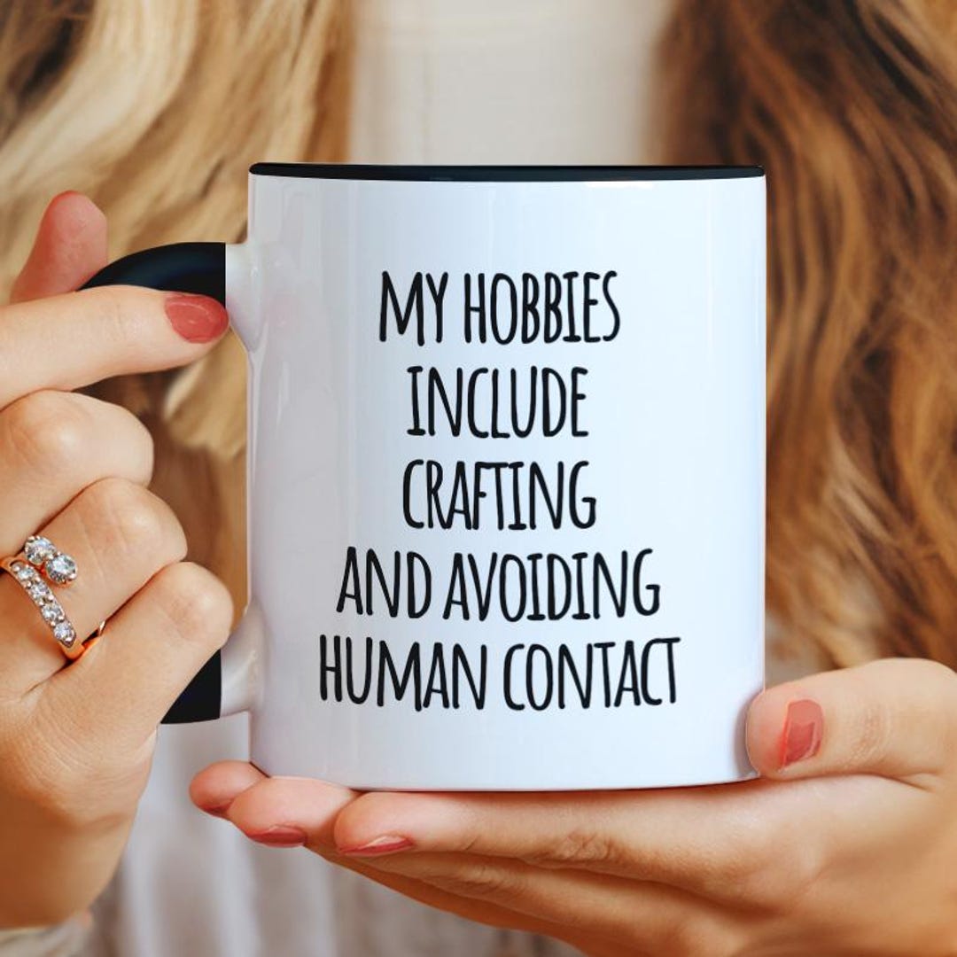 Introvert Crafter Gift for Birthday Gift for Introvert Craftsman Coffee ...