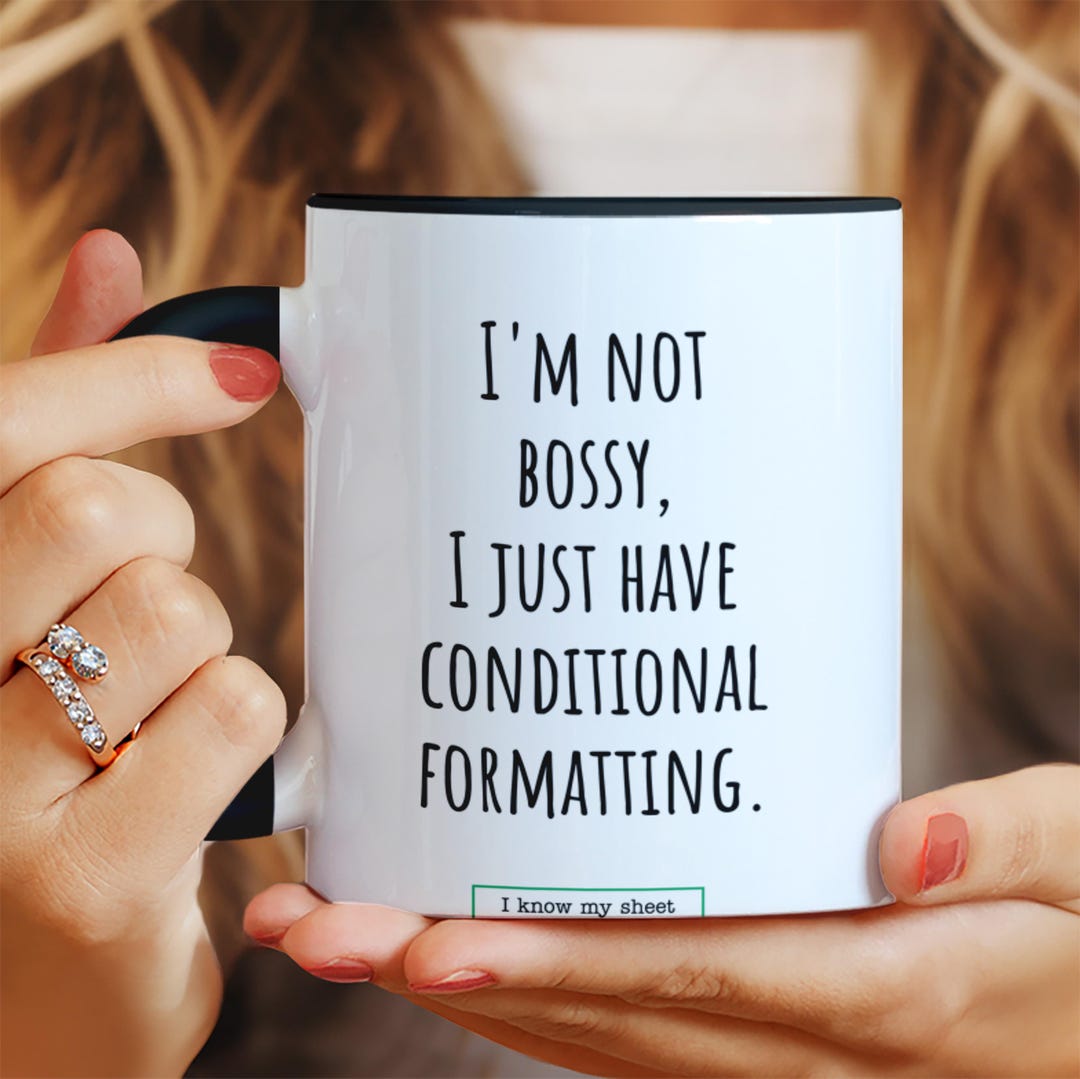 Conditional Formatting Mug for Excel Nerd Mug, Funny Accountant Gift ...