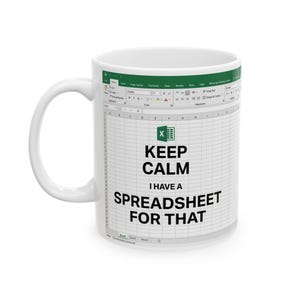 I Have A Spreadsheet Mug for Colleagues Gift Idea, Office Gift for Boss ...