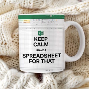 I Have A Spreadsheet Mug for Colleagues Gift Idea, Office Gift for Boss ...