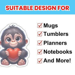 56 Set Cute King Kong Sticker Bundle | EDITABLE With PNG and SVG | King ...