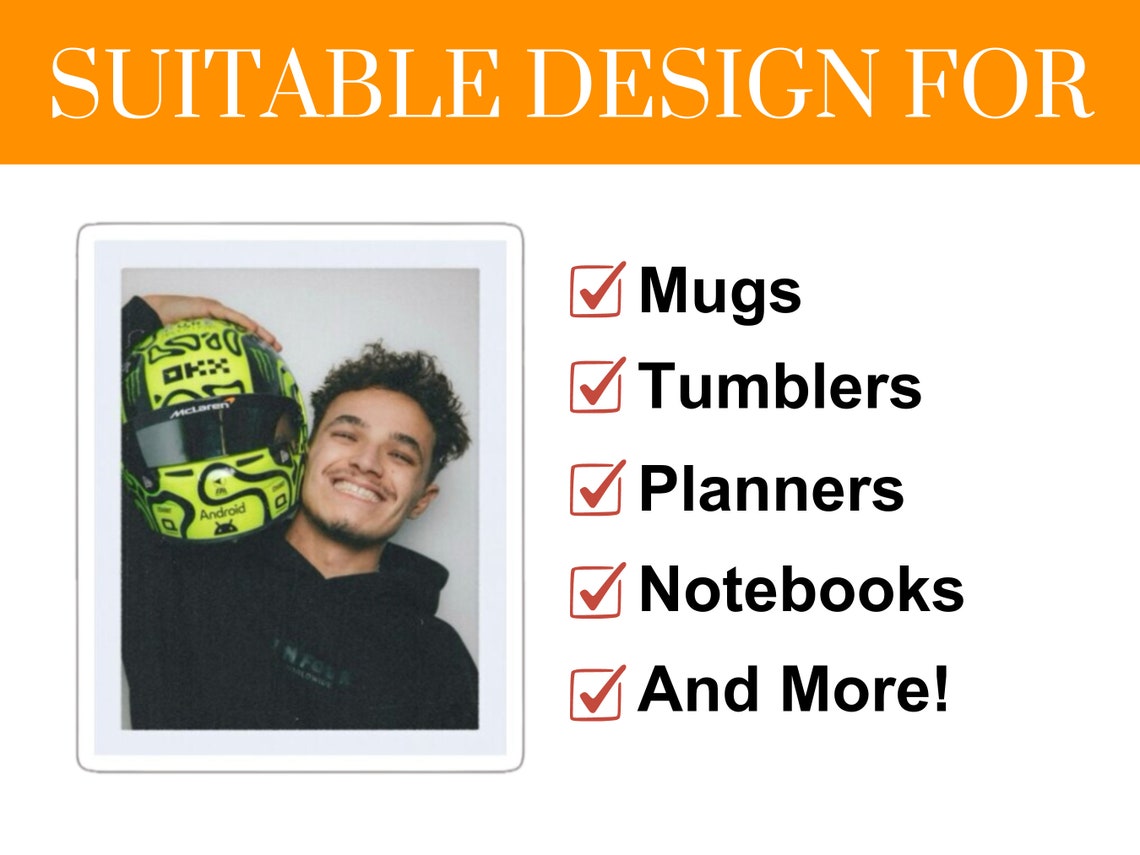 Lando Norris Sticker | 60 Editable and Printable Lando Norris Sticker ...