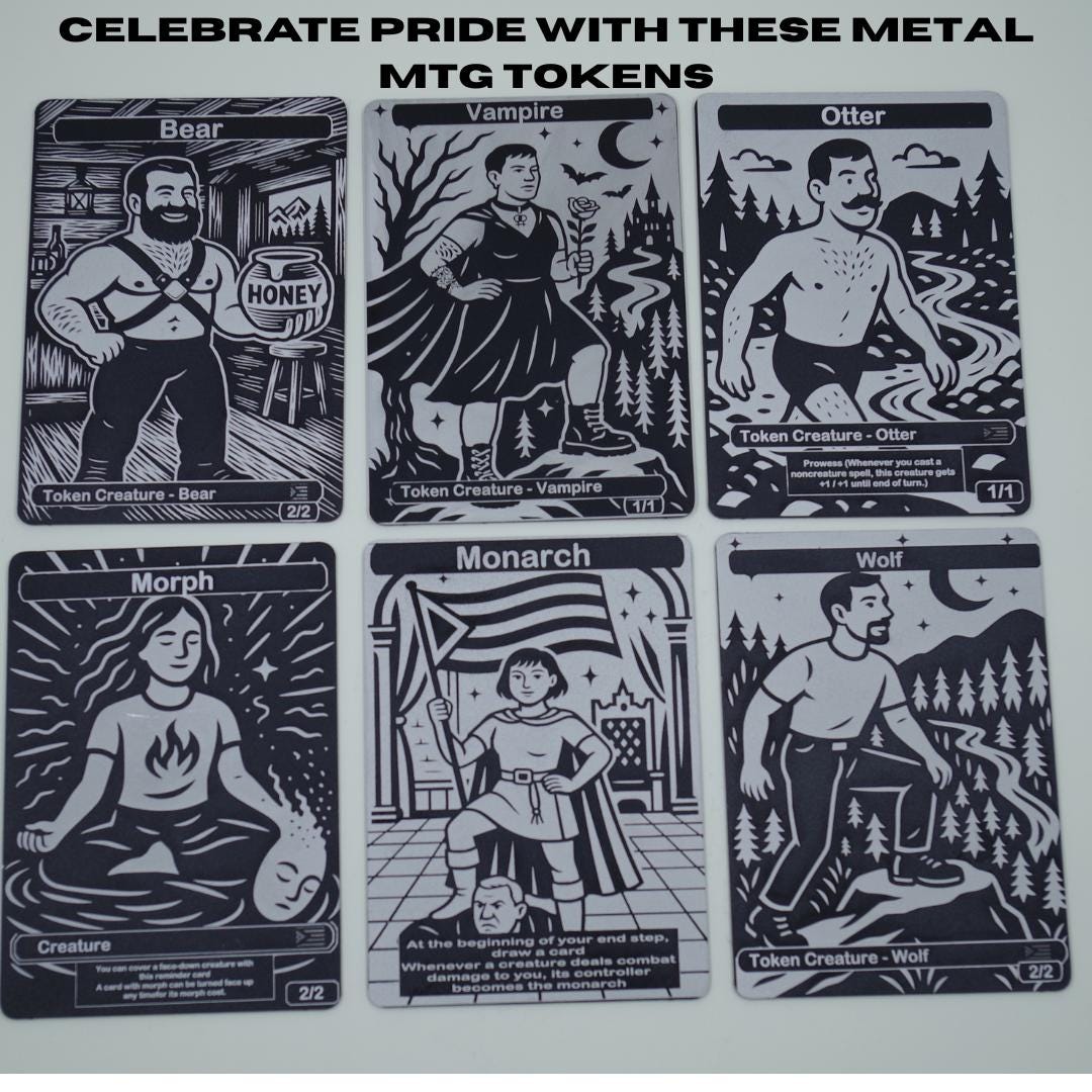 Pride MTG Tokens: LGBTQ+ Metal Set for Magic the Gathering - Etsy
