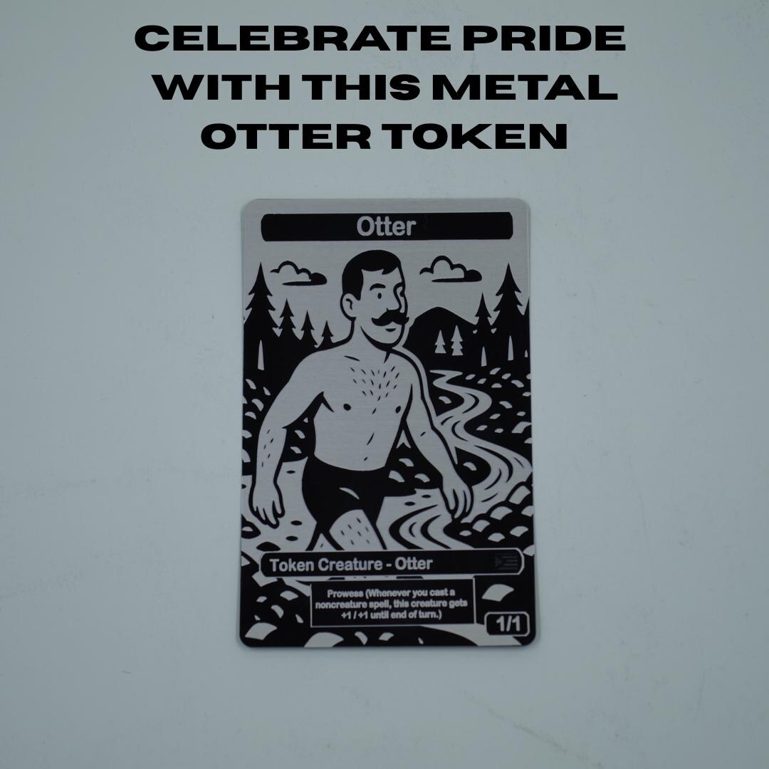 MTG Otter Token Pride Edition | Premium Metal MTG Commander and EDH ...