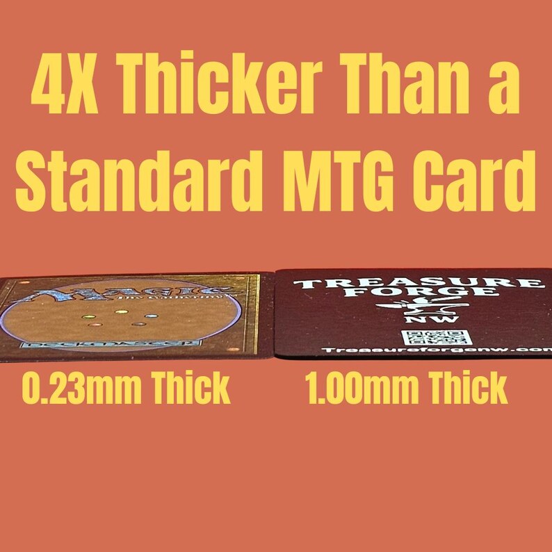 Metal Dragon Token MTG | Laser Engraved Magic the Gathering Commander ...