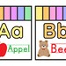Alphabet Afrikaans Flashcards Colorful Lined Style - Etsy