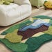 Meadows Forest Rug - Nature Inspired Bedroom Carpet, Hand Tufted Fluffy ...