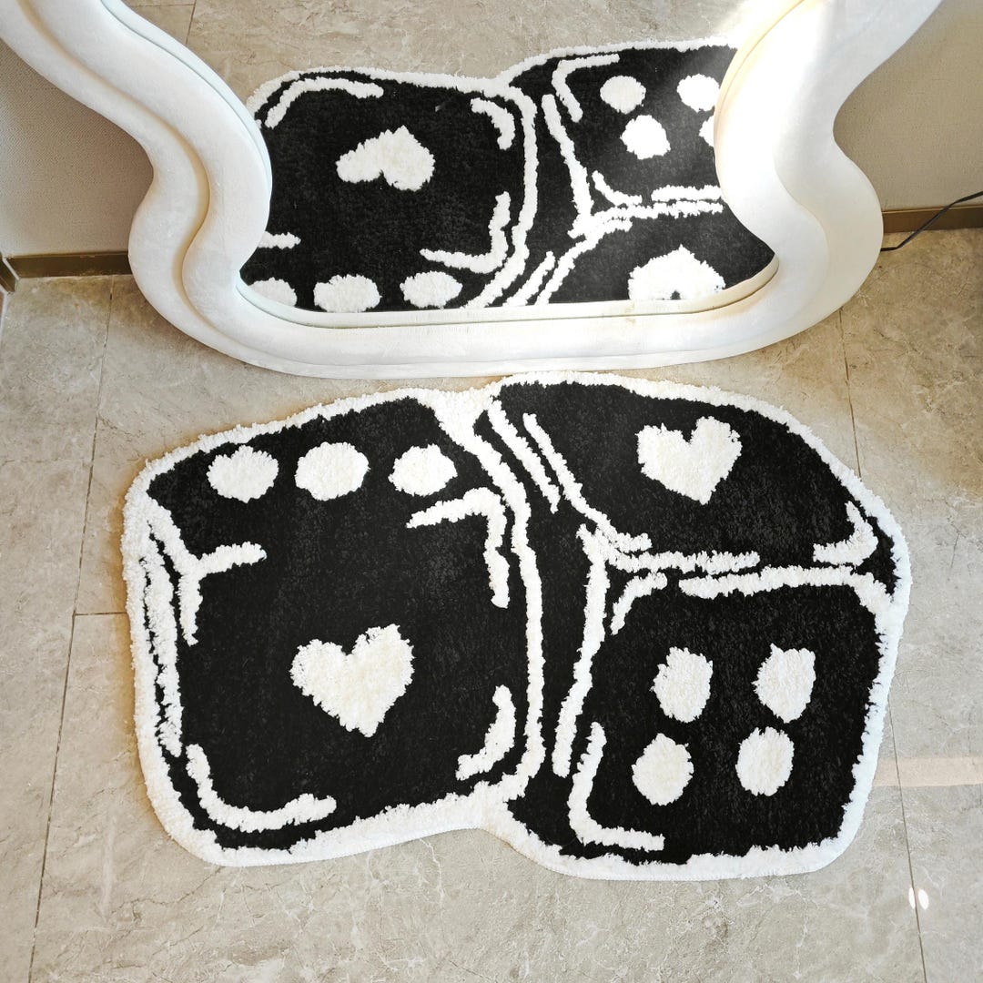 Hand Tufted Modern Rug, Irregular Dice Area Rugs, Livingroom Decor ...