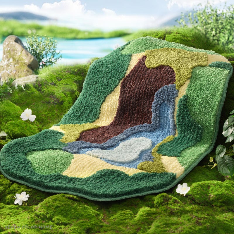 Green Bath Mat - Etsy