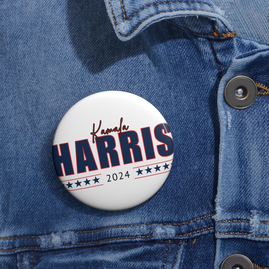 Kamala Harris Blue & Red Button - Etsy