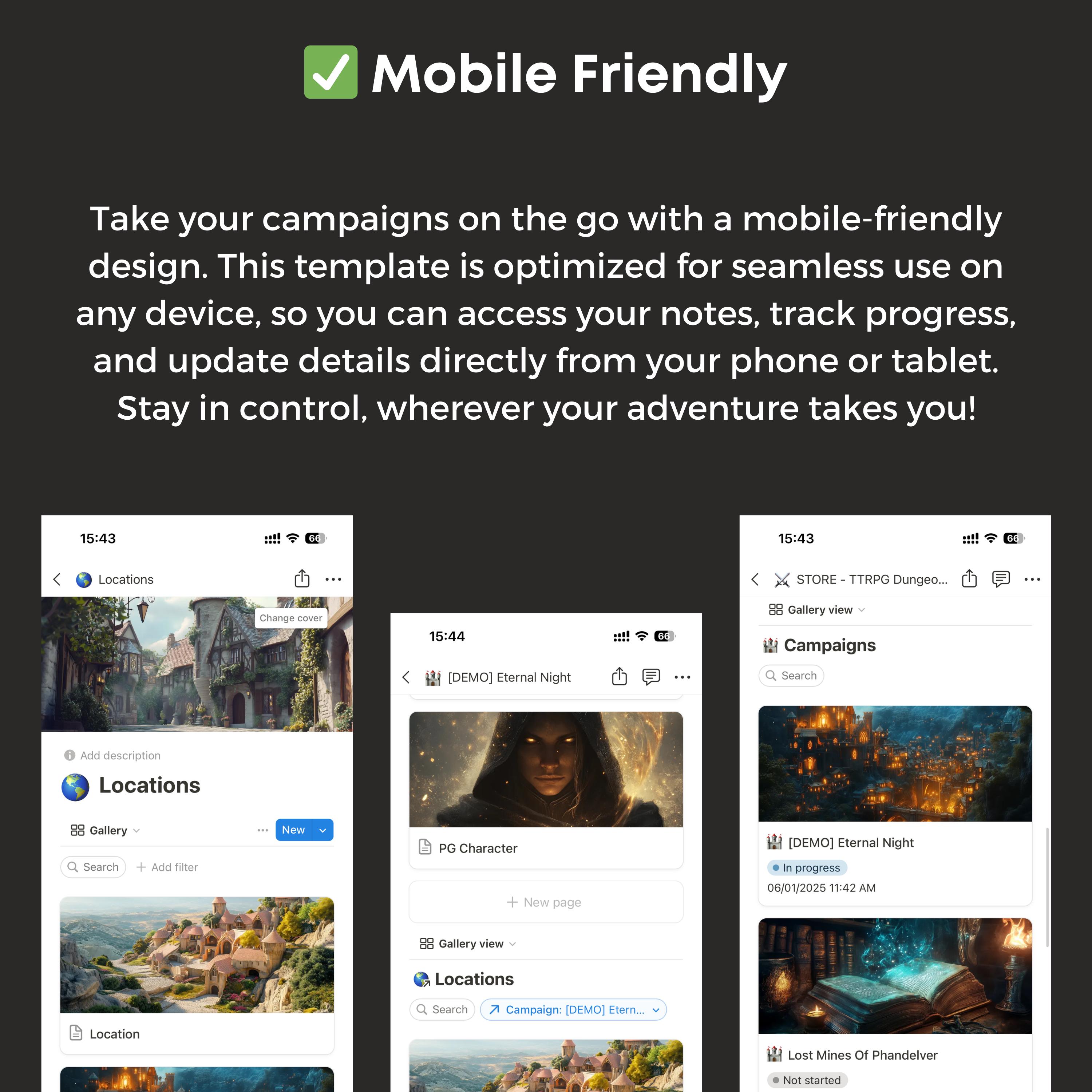 D&D 5E DM Campaign Planner | Onednd Ready Digital Toolkit | Notion ...