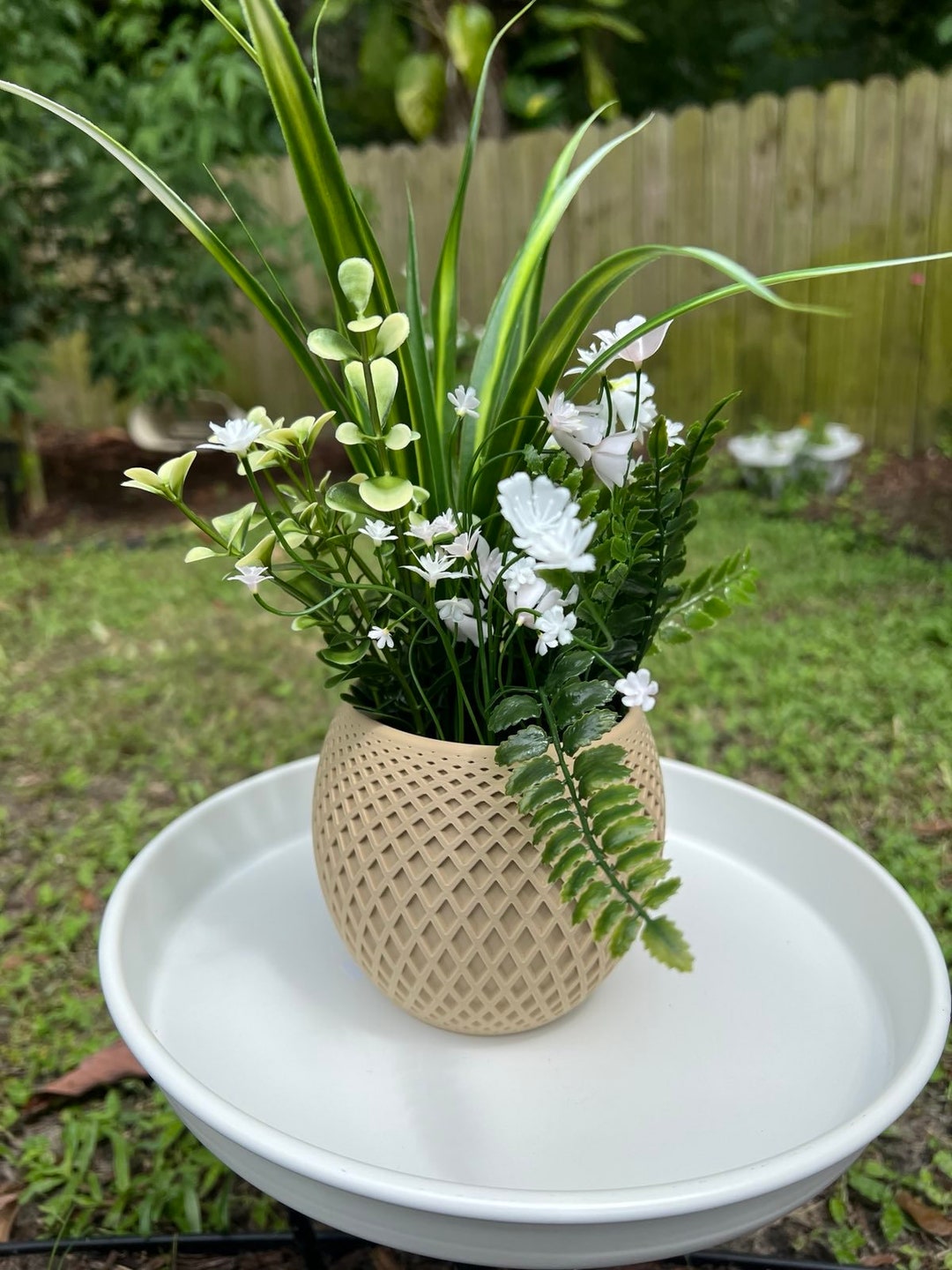 Julie Small 3D Printed Flower Pot - Etsy
