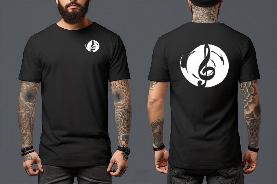 Treble Muse Tee, Black Logo Graphic Shirt, Treble Clef, Music T-shirt ...