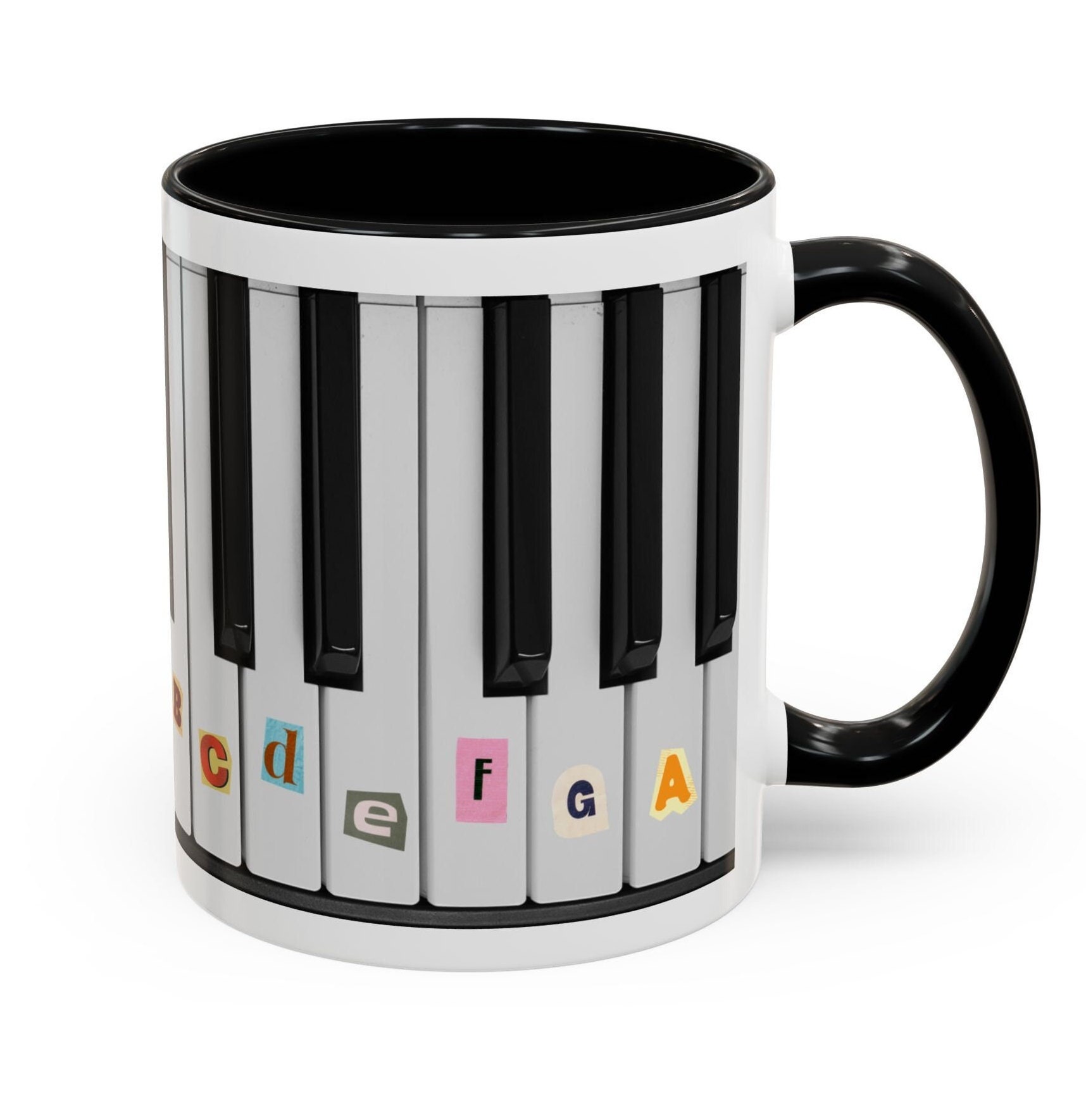 Music Mug, Music Notes Mug, Musician Mug, Music Teacher Gift. Coffee ...