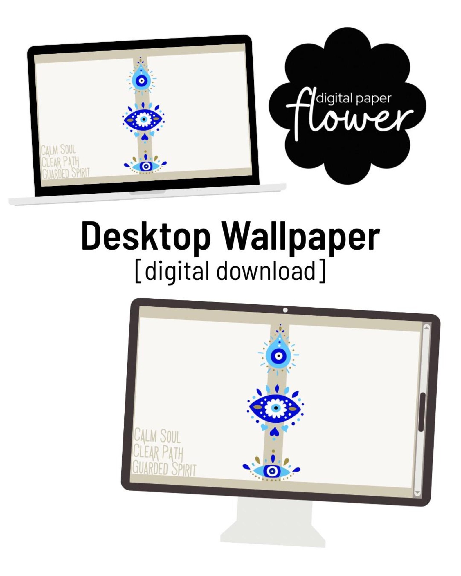 Evil Eye- Desktop Wallpaper - Etsy