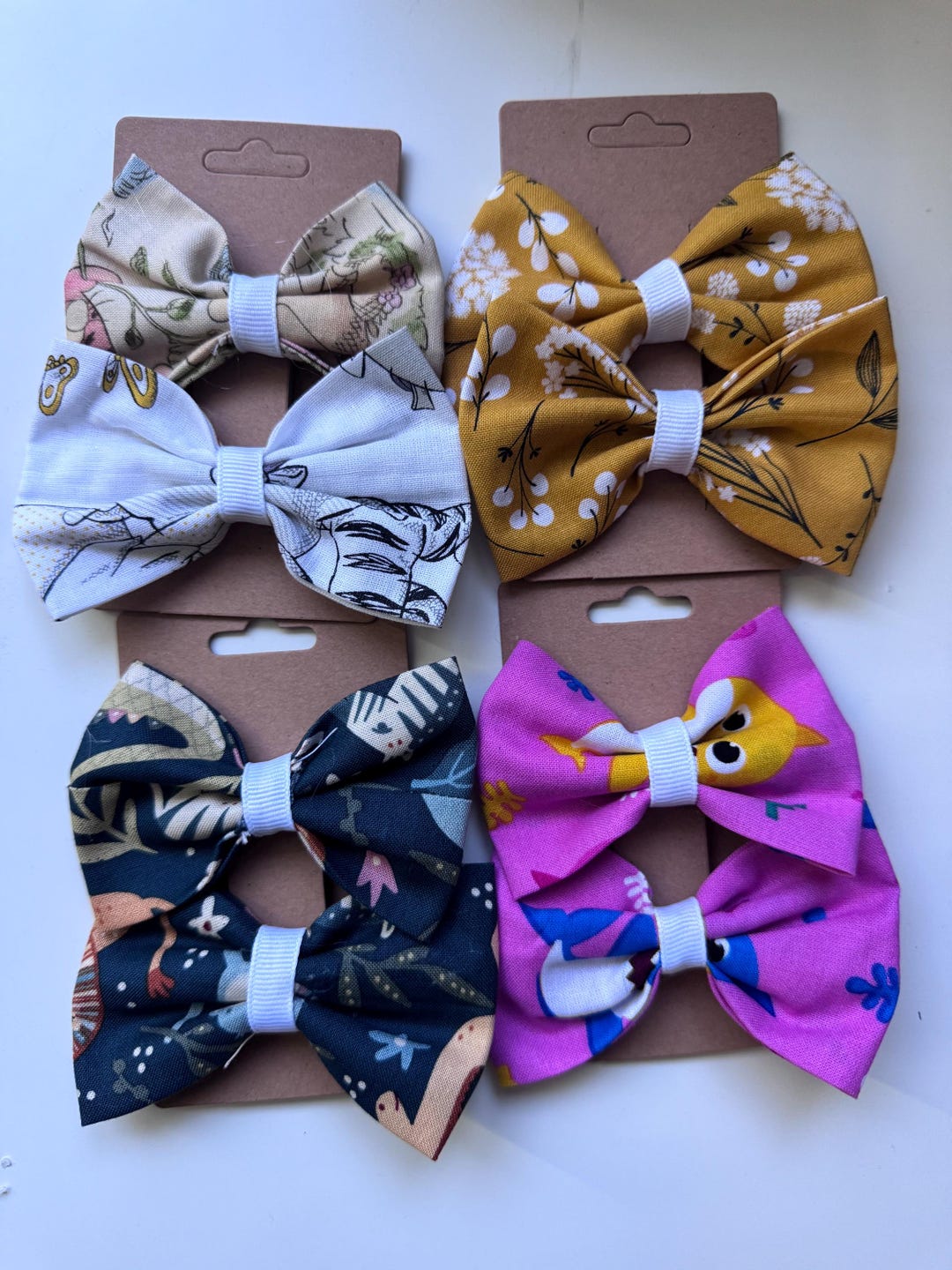 Set Bow, Baby Shark, Winnie the Pooh, Zafary - Etsy
