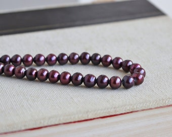 Maroon pearl | Etsy