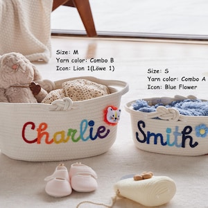 Custom Toy Basket, Baby Shower Gifts, Kids Gifts, Nursery Decor, Gifts ...